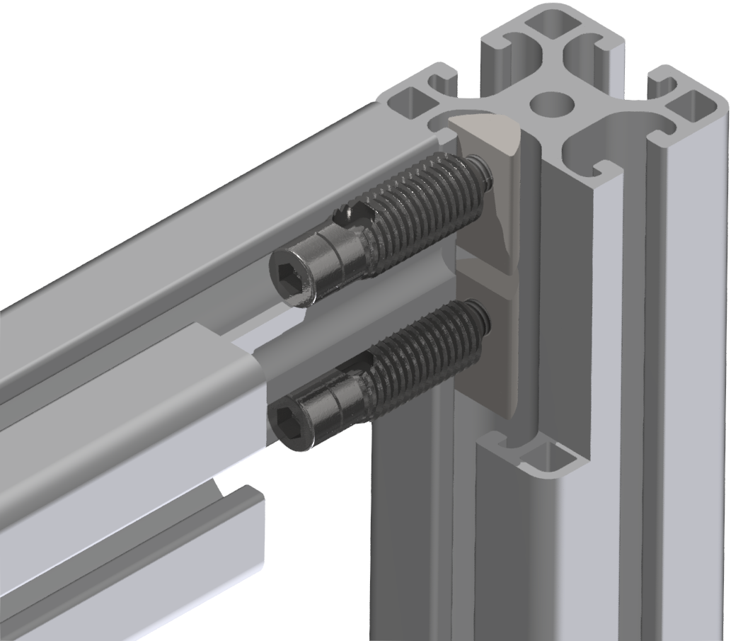 Automatik-Verbindungssatz glatt 8, verzinkt – kompatibel mit Item 0.0 ...