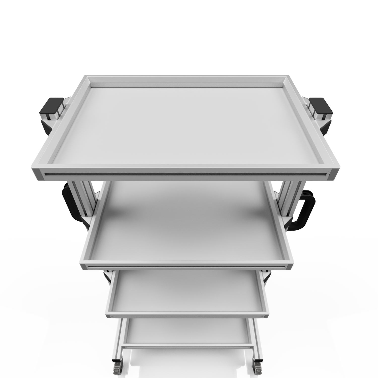 System trolley for Euro containers 60 x 40 H 134 cm without pull-out ...